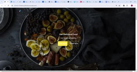Completed A Food Store Revamp Using Html Css And Tailwind Css