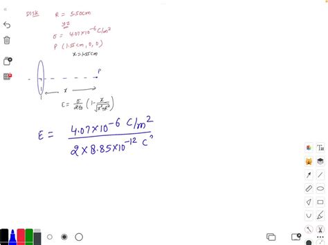 Solved A Disk Of Radius R 550 Cm Is Centered At The Origin And Lies