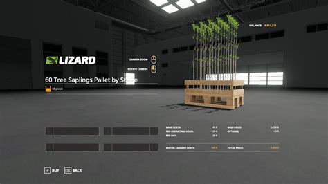 60 TREE SAPLINGS PALLET BY STEVIE V1 0 0 3 FS19 Mod FS19 Net