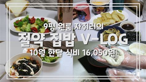 일주일에 100원쓴 자취생 브이로그일주일 가계부자취생 생활비 절약자취 절약자취 집밥식비절약 짠순이 절약 V Log Youtube