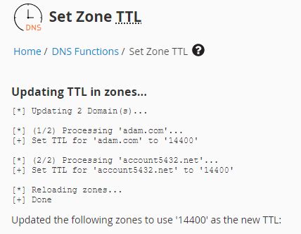 How To Set Zone TTL In CPanel WHUK