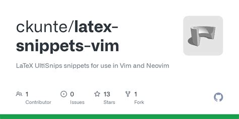 Github Ckuntelatex Snippets Vim Latex Ultisnips Snippets For Use In