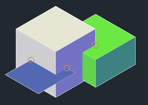 3d Object Snap Doesnt Work For Intersecting Surfaces And Solids In Autocad Autocad 2019