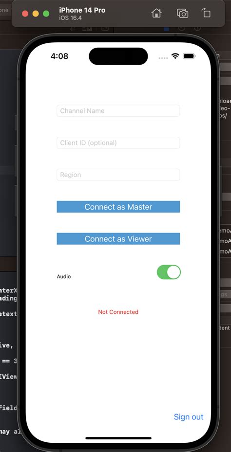 Awsmobileclient Sign In Error · Issue 69 · Awslabsamazon Kinesis Video Streams Webrtc Sdk Ios