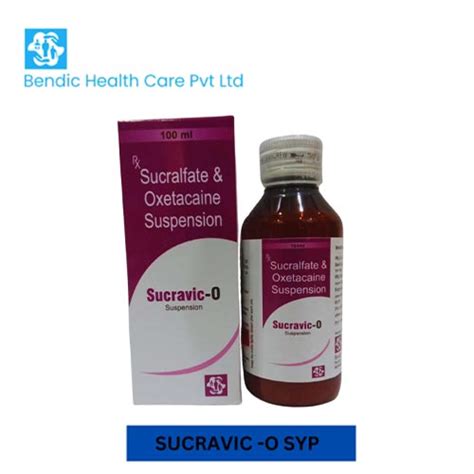 Suravic O Syp Sucralfate And Oxetacaine Suspension Bendic Healthcare Private Limited