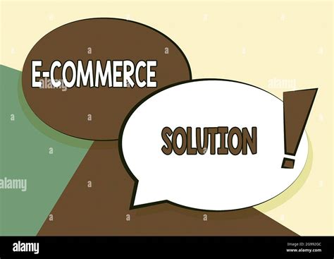 Text Caption Presenting E Commerce Solution Business Idea Software