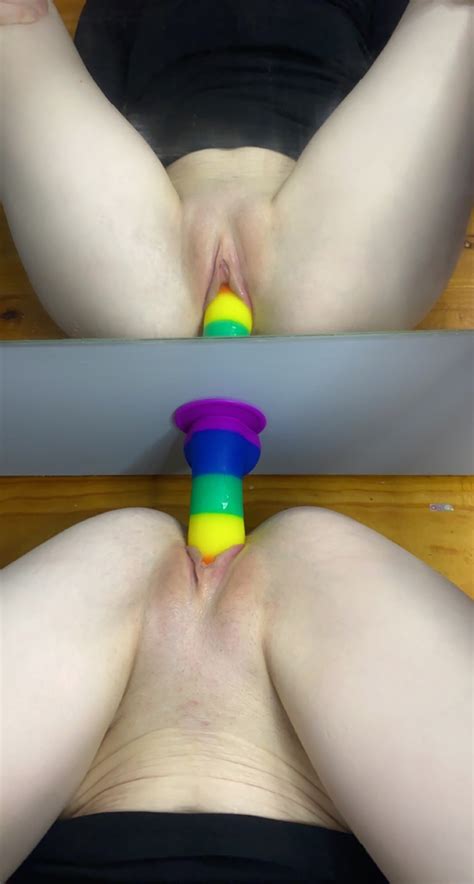 Mounted On My Mirror I Mounted On The Dildo