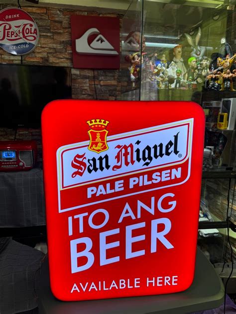 Smb San Miguel Beer Lighted Signage Hobbies And Toys Memorabilia