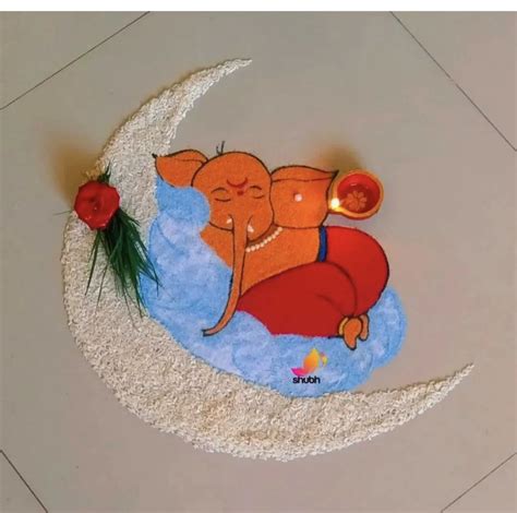 Rangoli Designs For Gauri Ganpati