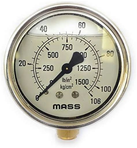 Mass 100 Bar Bottom Connection Pressure Gauge Manufacturer And Seller In