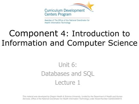 Ppt Component 4 Introduction To Information And Computer Science