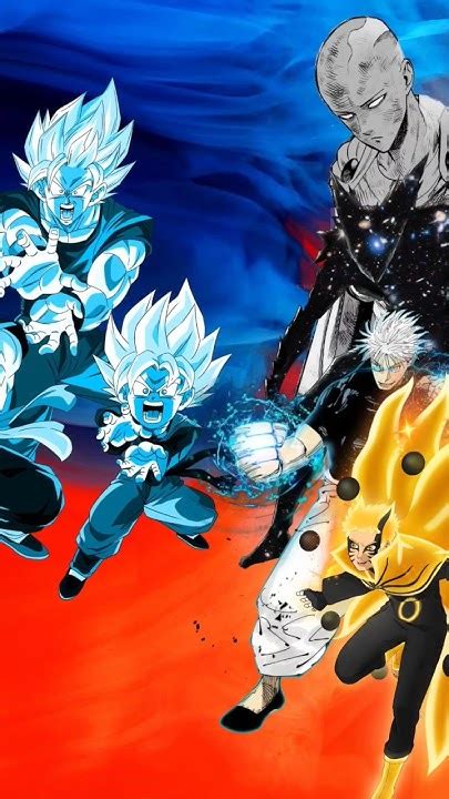 Goku Vs Saitama Garou Gojo Naruto Shortsvideo Goku Saitama Garou