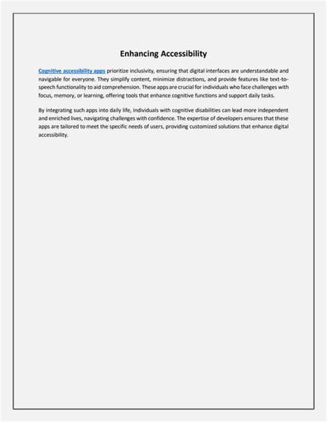 Cognitive Accessibility Apps Enhancing Accessibility Pdf