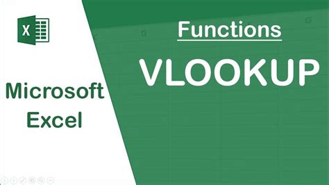 شرح الدالة Vlookup فى برنامج الاكسل Youtube