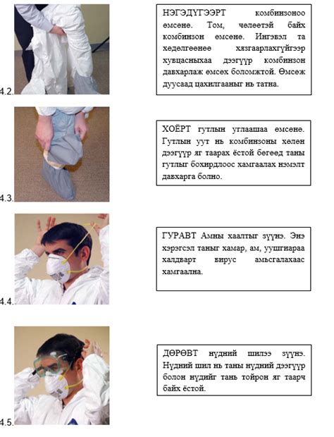 Халдвар хамгаалалтын хувцас өмсөх тайлах дараалал заавар Huree Mn