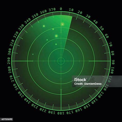 대상군사 녹색 레이더 화면 미래 지향적 인 Hud 인터페이스 주식 겨냥에 대한 스톡 벡터 아트 및 기타 이미지 겨냥 계기판 차량 부분 교통 Istock