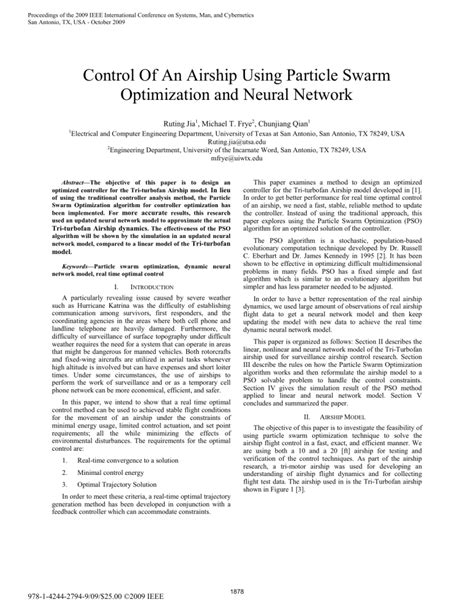 airship control with pso and neural networks