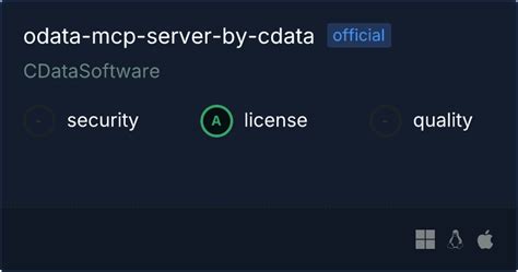 Score Odata Mcp Server By Cdata Glama