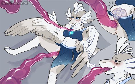 Rule 34 Anthro Blue Eyes Blush Bodily Fluids Body Blush Breasts