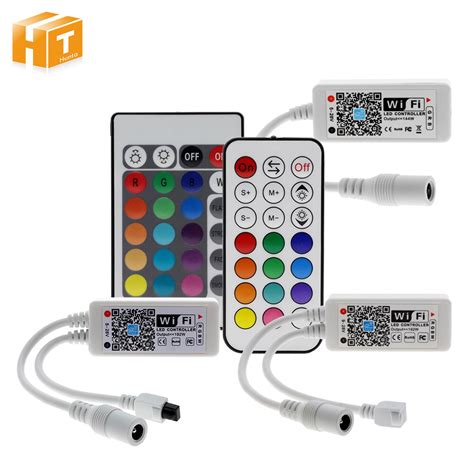Wifi Led Rgb Controller Mini Dc12v With 24key Ir 21key Rf Remote Control For Rgb Rgbw Led