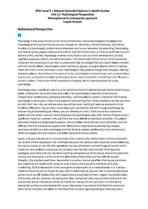 Unit 11 Resub This Assignment Received A Distinction Unit 11