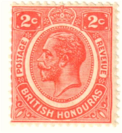 94 1927 British Honduras Mystic Stamp Company