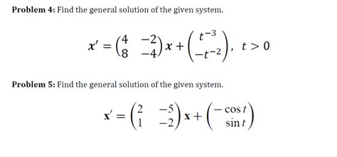 solved find the general solution of the given system find