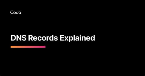 Niall Maher On Linkedin Dns Records Explained By Niall Maher Codú