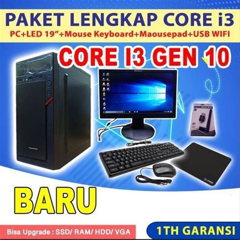 Jual Pc Cpu Core I3 10100 Gen 10 Komputer Gaming Editing Server Cpu