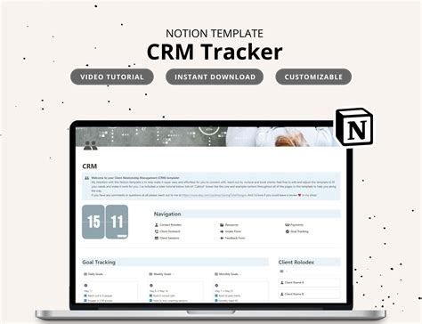 Crm Tracker For 30 By Jodi Graham Business Notion Template