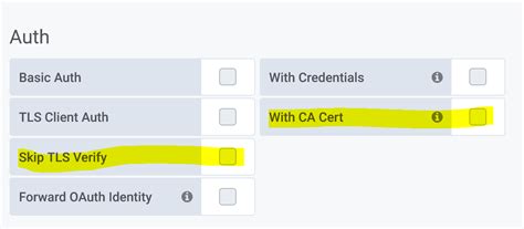 Datasource With A Self Signed Cert Configuration Grafana Labs