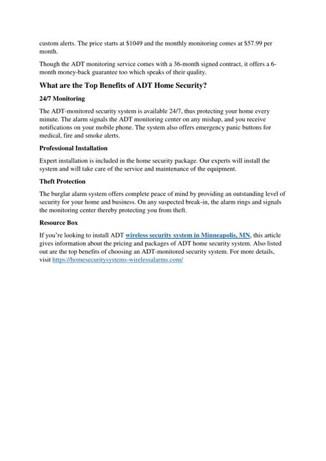 PPT How Much Does An ADT Home Security System Cost In Minneapolis PowerPoint Presentation