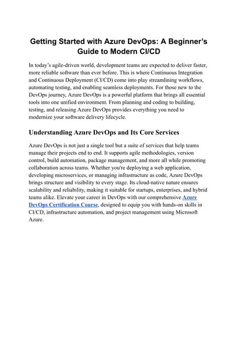 Ppt Getting Started With Azure Devops A Beginners Guide To Modern