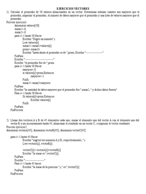 Ejercicios Pdf Matriz Matemáticas Estructura De Datos De Matriz