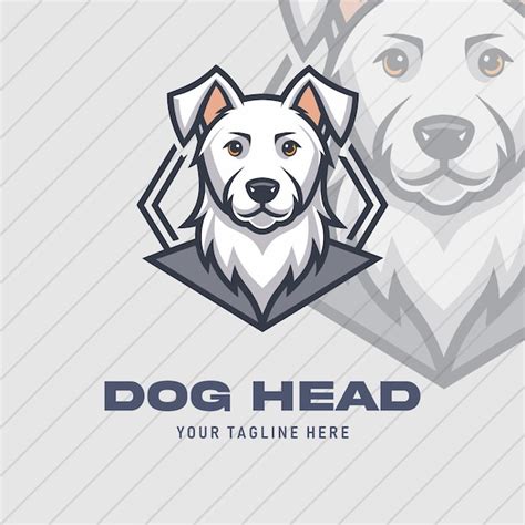 Un Logo De Tête De Chien Qui Dit Tête De Chien Votre Tête Dessus