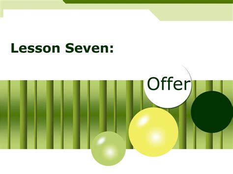 PPT Lesson Seven PowerPoint Presentation Free Download ID 3986110