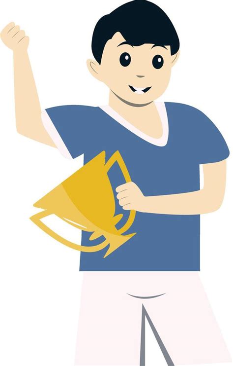 Illustration Of Man Winning Business Competition 53586421 Vector Art At