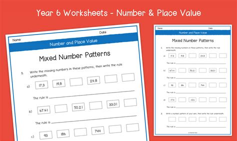 2nd Grade Math Worksheets Place Value Recognizing Patterns And