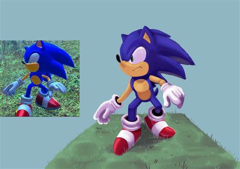 Sonic Redraw Fanart By Funtimefnaf2020 On Deviantart