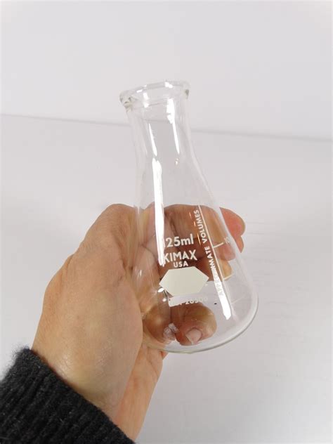 Vintage Erlenmayer Flask Kimax 125 Ml Flask Vintage Labware Chemist Chemistry T Etsy