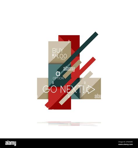 Square Option Infographic Banner Data And Information Visualization Geometric Design Square