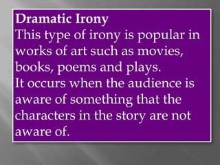 Irony Examples In Literature