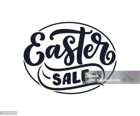 전단지 및 인쇄 디자인 부활절에 대한 서예 문자 벡터 그림입니다 템플릿 배너 포스터 인사말 엽서 0명에 대한 스톡 벡터 아트 및