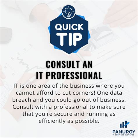 Why Consult An It Professional For It Help Panurgy It Business Solutions Posted On The Topic