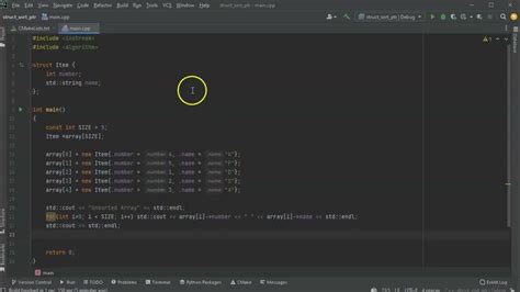 Sorting An Array Of Struct Pointers In C Youtube