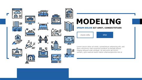 Modeling Engineering Landing Header Vector Vector Art At Vecteezy