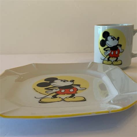 Ceramic Mickey Mouse Plate Etsy