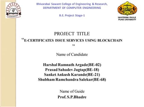 Ppt Based Upon E Certificate Isssue Using Blockchain Technology Pdf