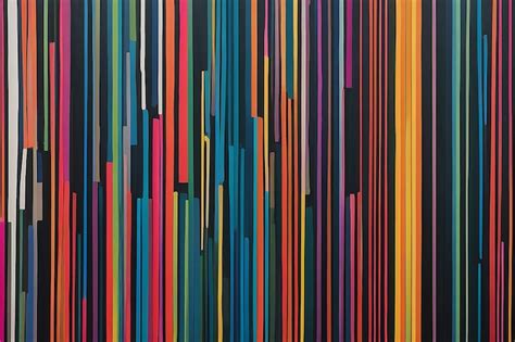 Premium Ai Image A Colourful Graph Of Verticle Lines Overlaying Each Other