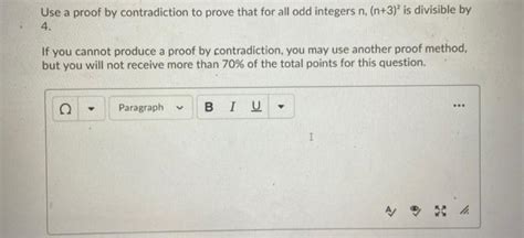 Solved Use A Proof By Contradiction To Prove That For All